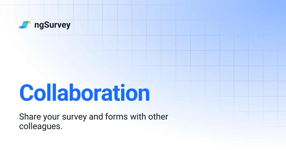 Collaboration | ngSurvey