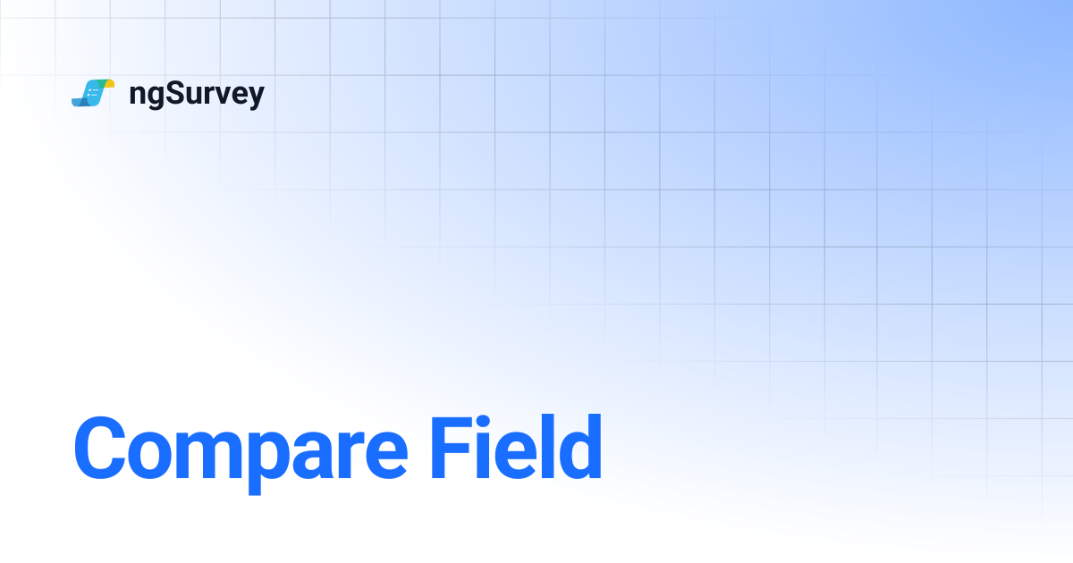 Compare Field | ngSurvey